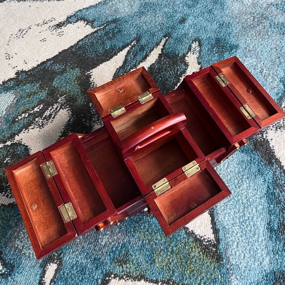 Singer | Storage & Organization | Vintage Singer Wood Sewing Kit ...